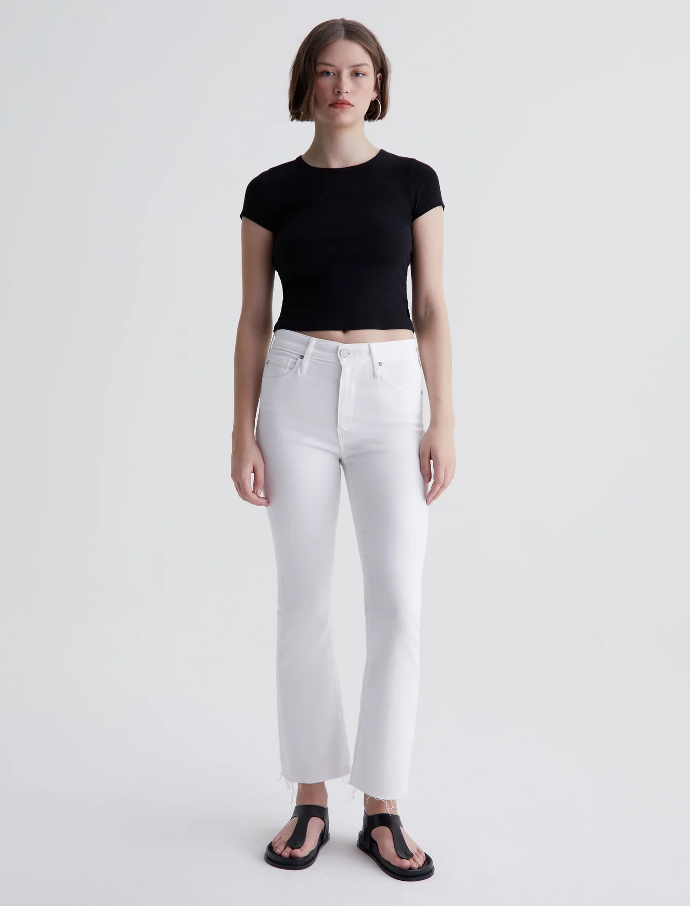 FARRAH BOOT CROP (MODERN WHITE) - A.G. DENIM – Joelle's By Ally