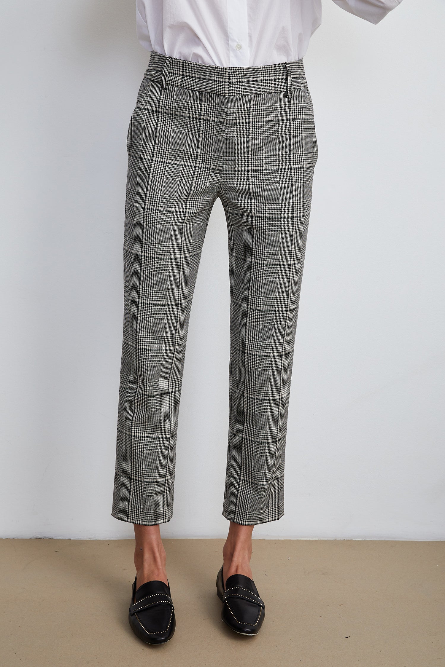 ABIGAIL CHECK TROUSER - VELVET – Joelle's By Ally