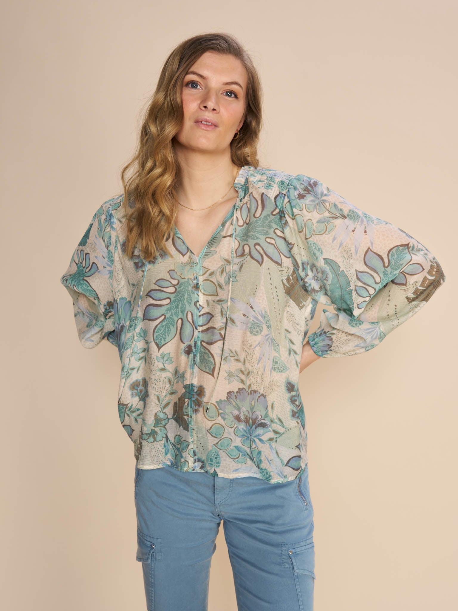 EISA SARASA BLOUSE (WASABI) - MOS MOSH – Joelle's By Ally