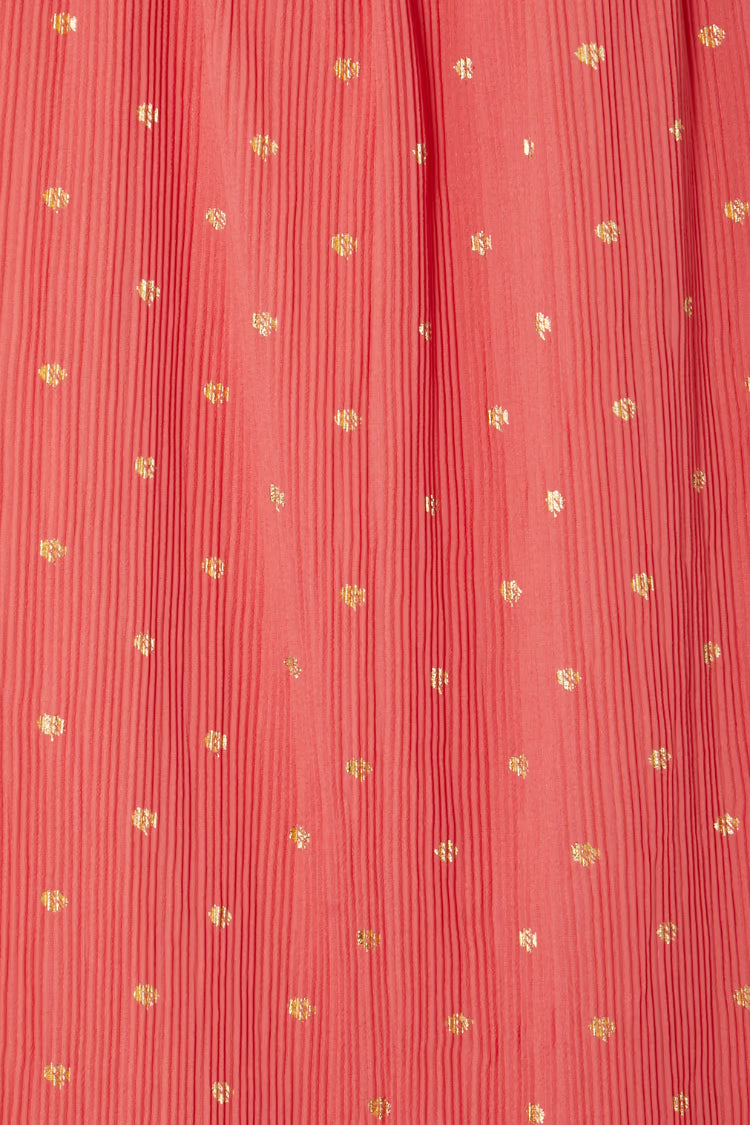 PLISSE TILLY DRESS (CORAL) - NEVER FULLY DRESSED – Joelle's By Ally