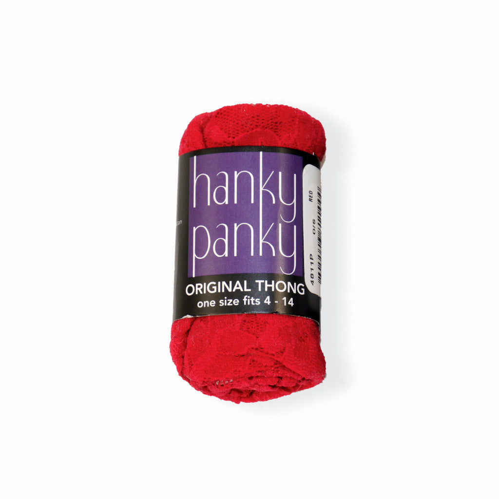 ORIGINAL RISE THONG (RED) - HANKY PANKY – Joelle's By Ally